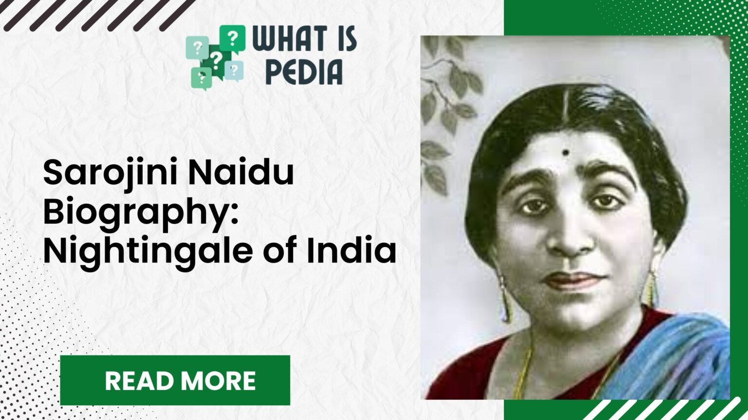 Sarojini Naidu Biography: Nightingale of India