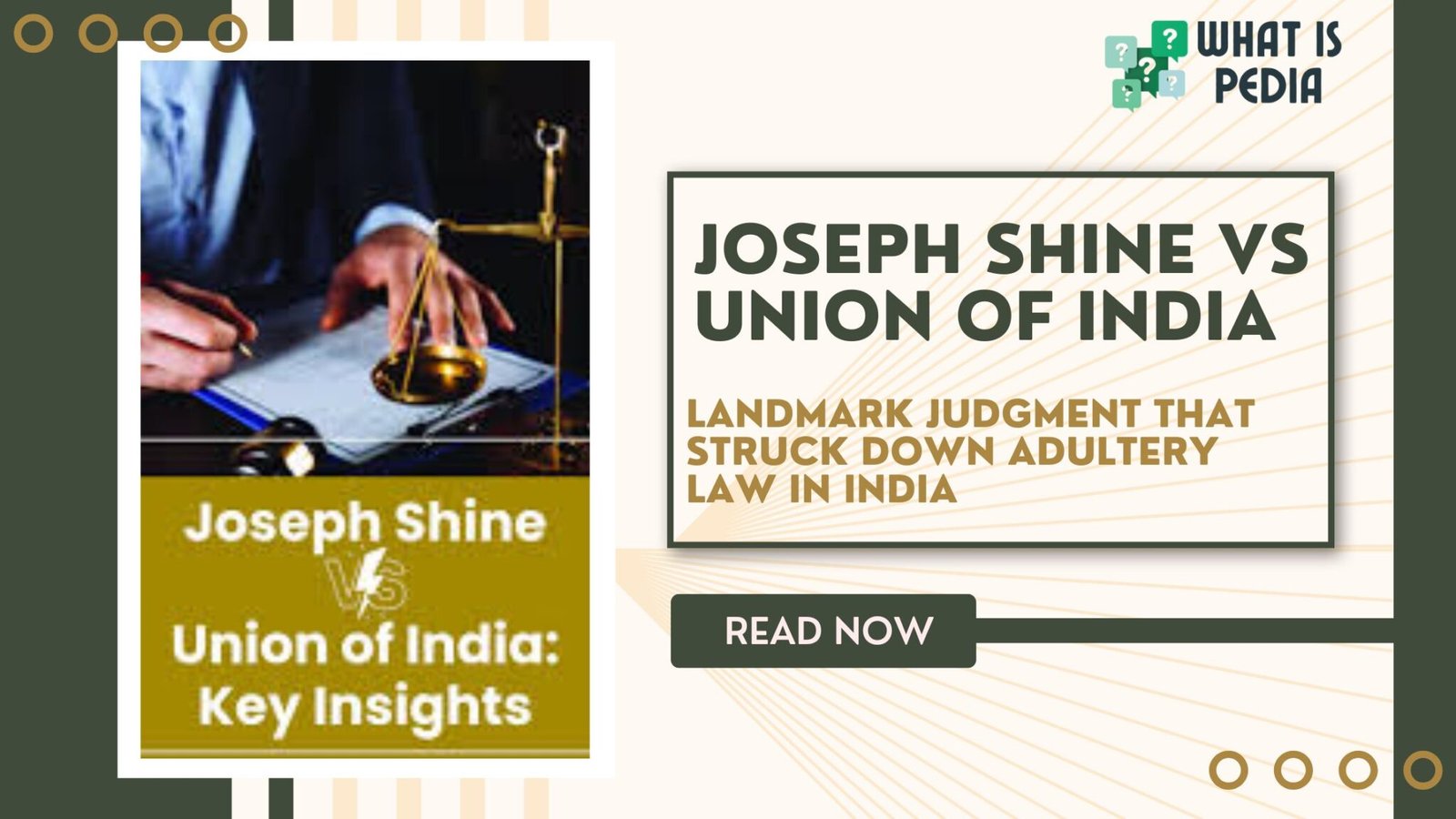Joseph Shine vs Union of India Case