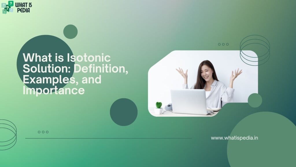 what is isotonic solution